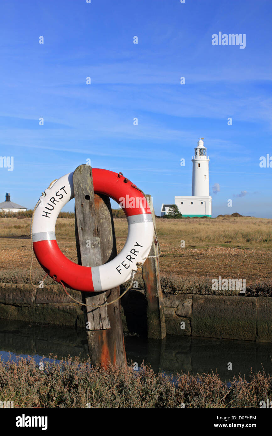 Hurst Castle lighthouse Hampshire England UK Stock Photo - Alamy
