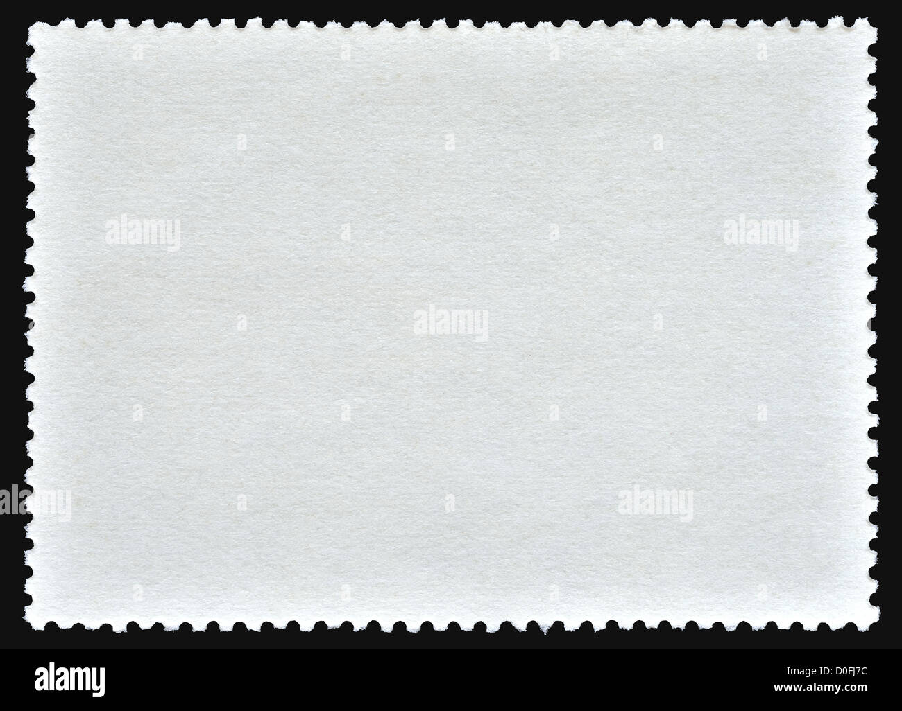 Blank poststamp on black background Stock Photo - Alamy