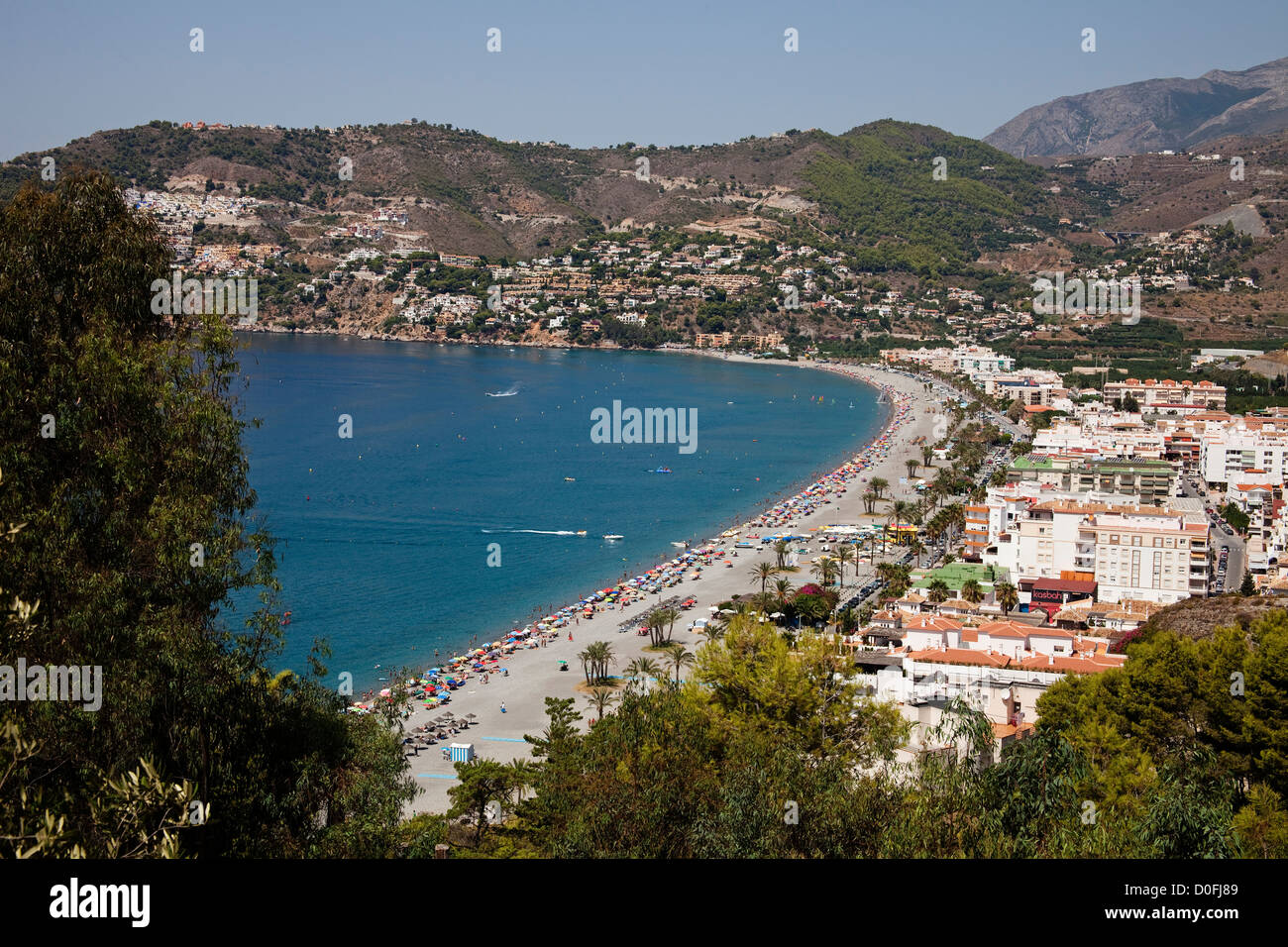 Calahonda beach Almuñecar Tropical Coast Granada Andalusia Spain Playa ...