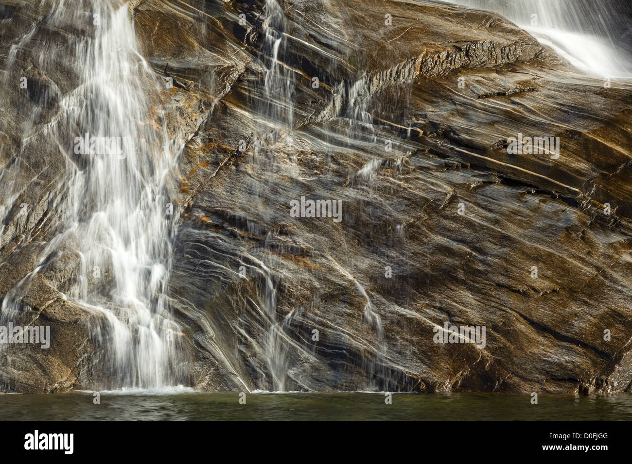 Beautiful waterfall in the Maggia Valley - Valle Maggia Canton Ticino ...