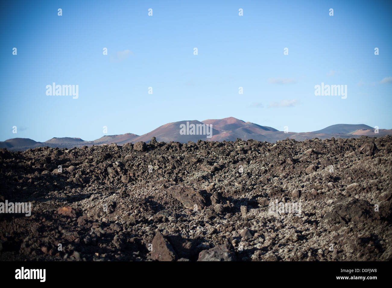 General view of the Timanfaya Volcano Park Lanzarote Stock Photo - Alamy