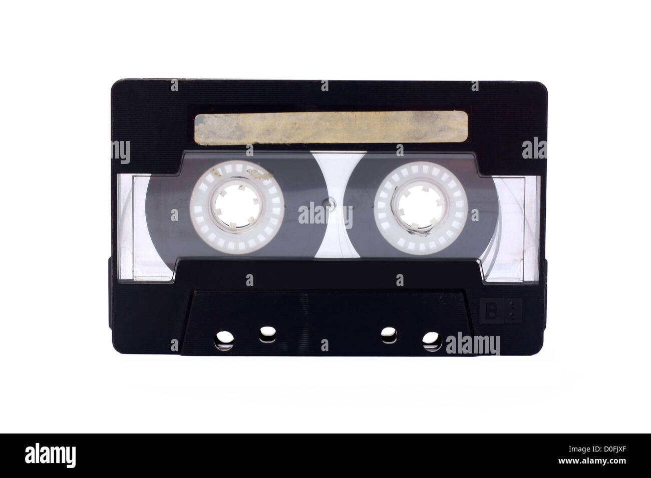 Black-transparent Compact Cassette isolated on white Stock Photo - Alamy