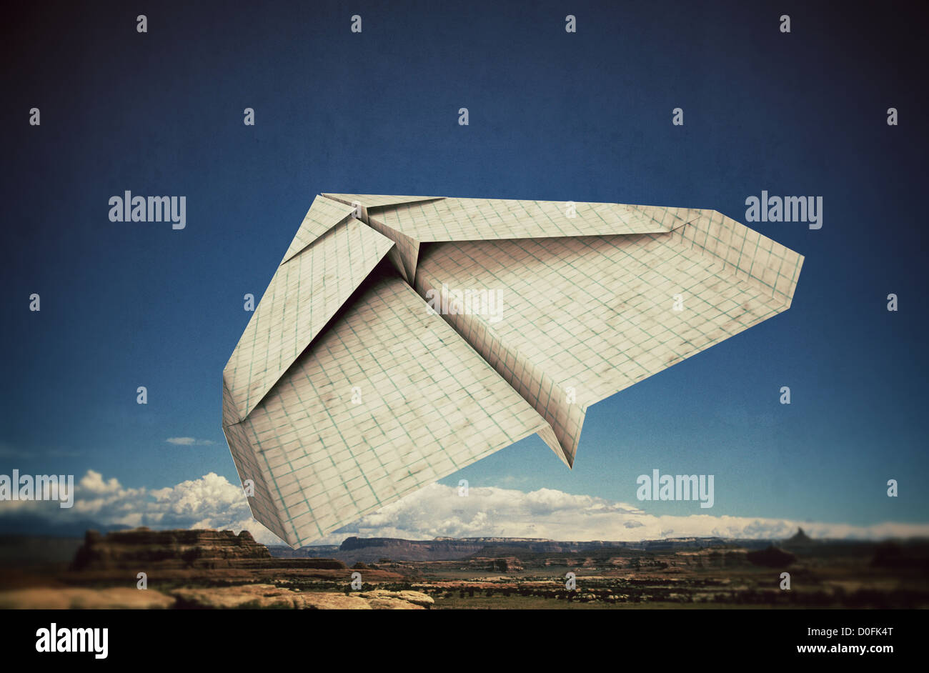 Crumpled paper airplane isolated hi-res stock photography and images ...
