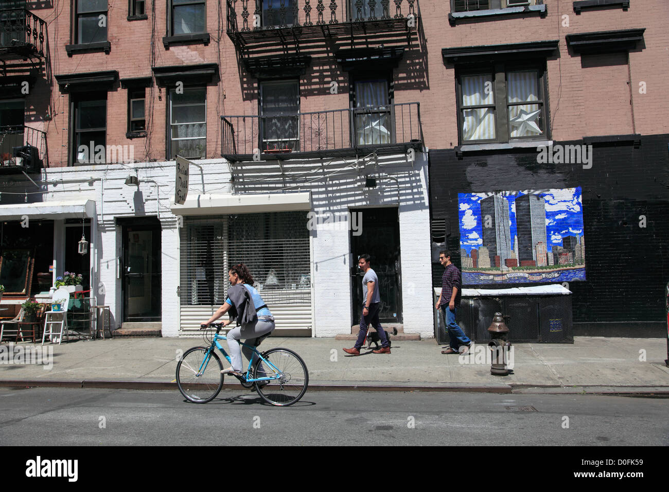 September 11 Mural, East Village, Manhattan, New York City, USA Stock ...