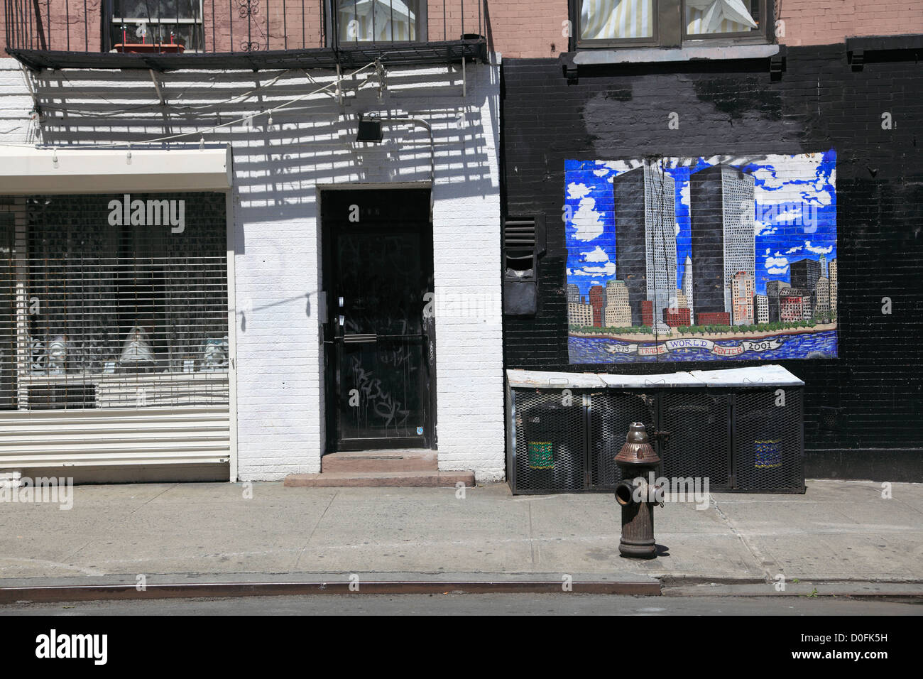 September 11 Mural, East Village, Manhattan, New York City, USA Stock ...