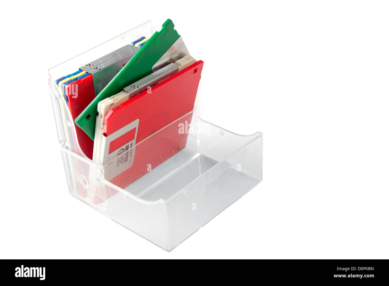 Box with double high density floppies isolated white background Stock ...