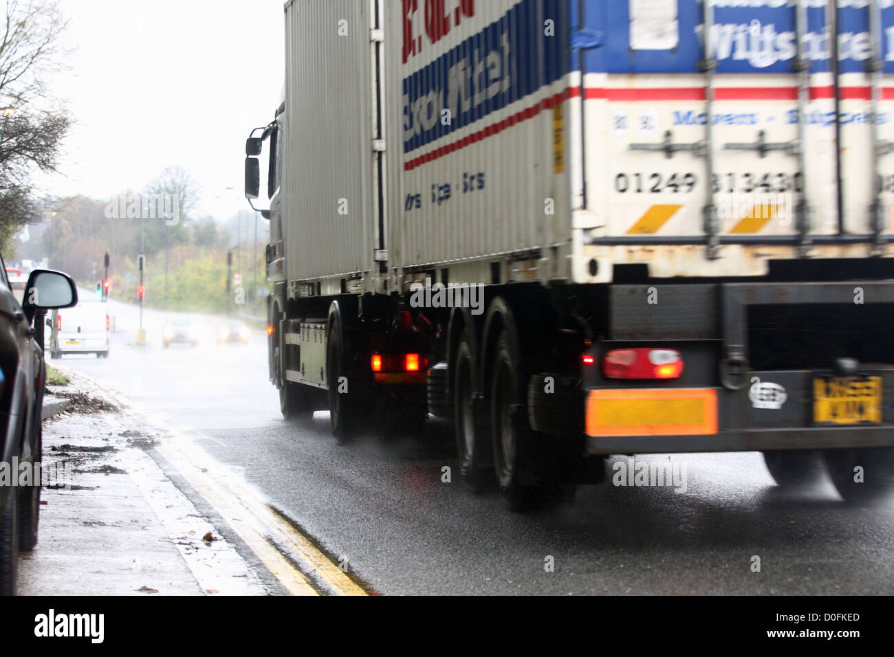 Truck traveling along a23 road hi-res stock photography and images - Alamy