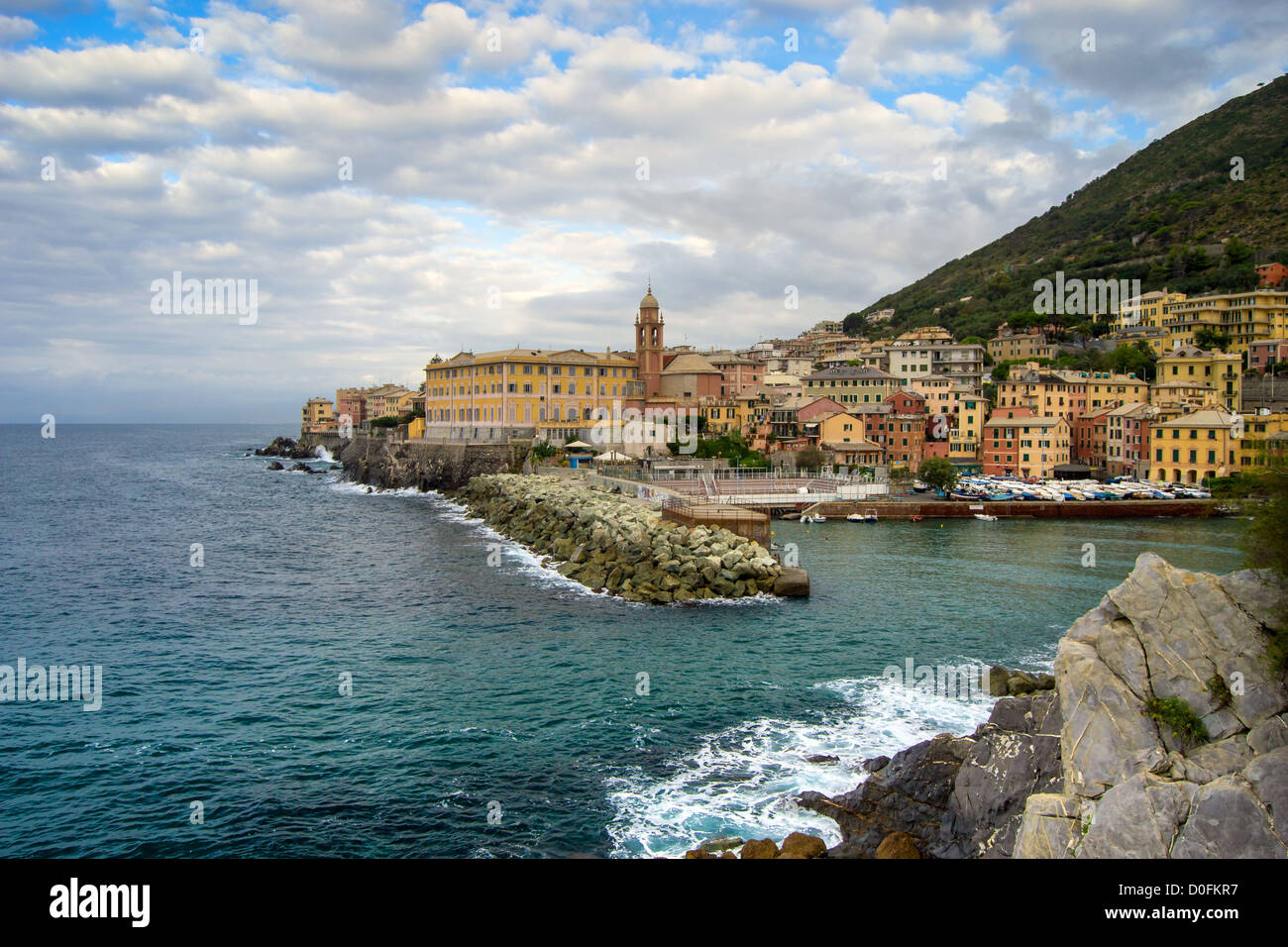 Port of Nervi at sunset Port of Nervi at sunset Stock Photo - Alamy