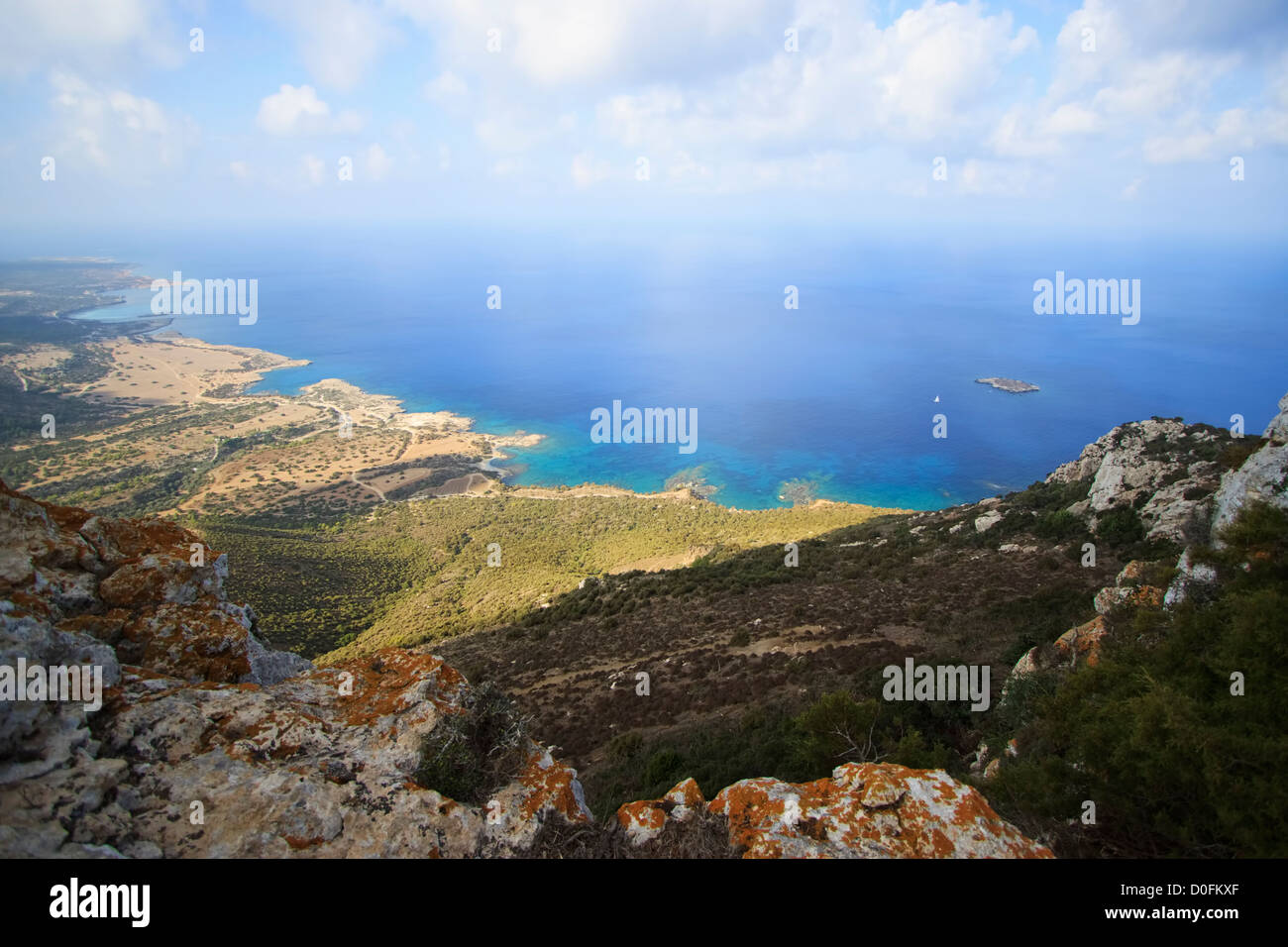 Aerial view of Akamas peninsula, Cyprus Stock Photo - Alamy