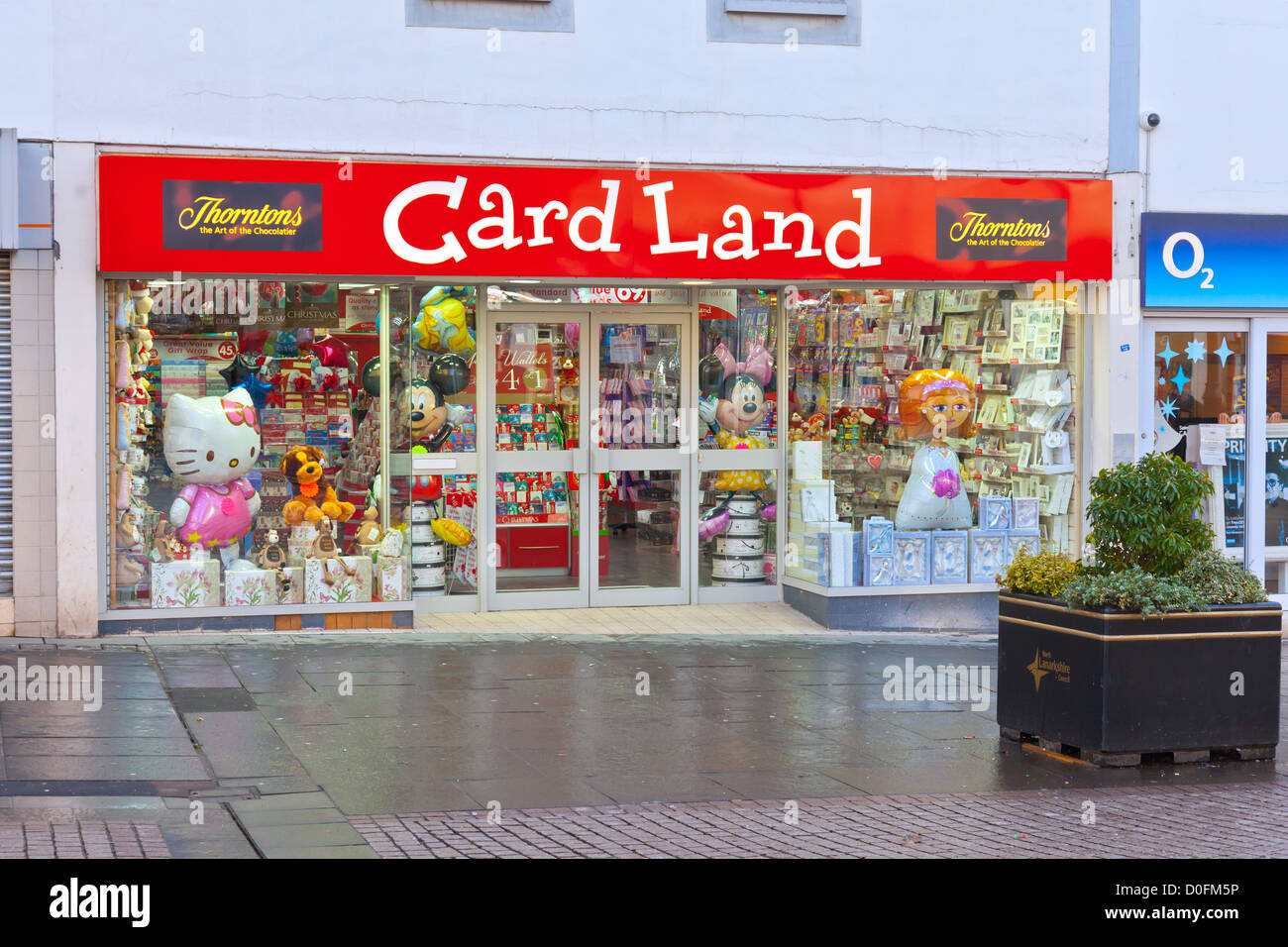 Entrance to Card Land, showing shop window display of gifts and ...
