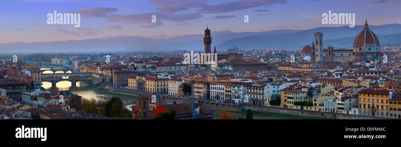 Panoramic view of Florence (Tuscany,Italy Stock Photo - Alamy