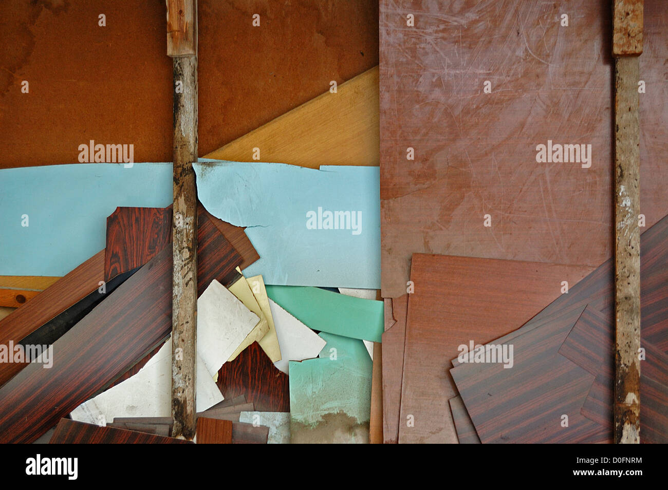 Broken pieces of wood planks abstract background Stock Photo - Alamy