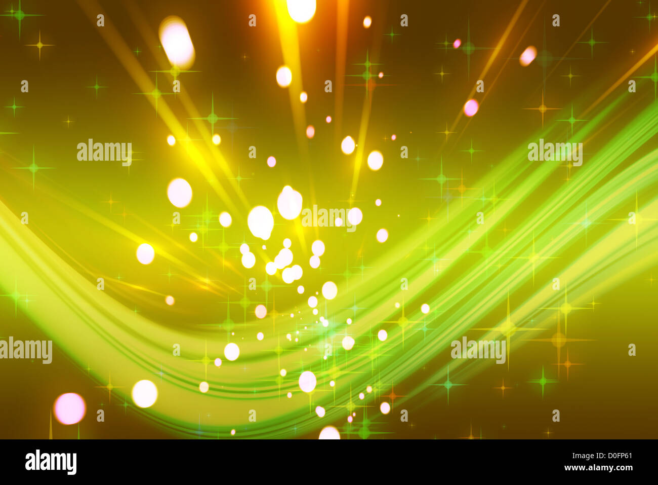 Fantastic Christmas wave design with glowing stars Stock Photo - Alamy