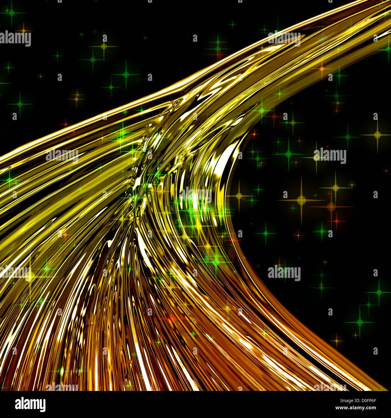 Fantastic Christmas wave design with glowing stars Stock Photo - Alamy