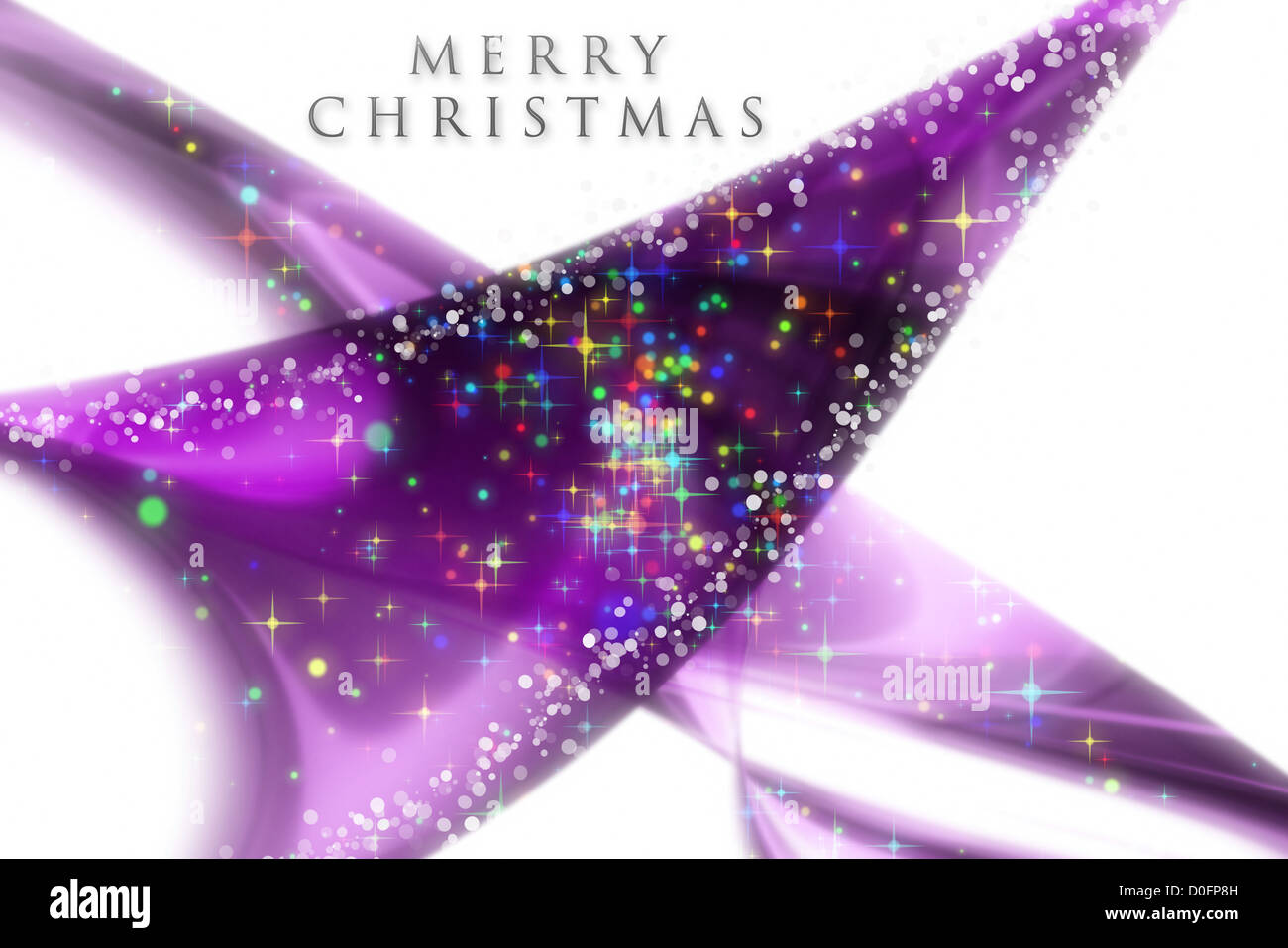 Fantastic Christmas wave design with snowflakes and glowing stars Stock ...