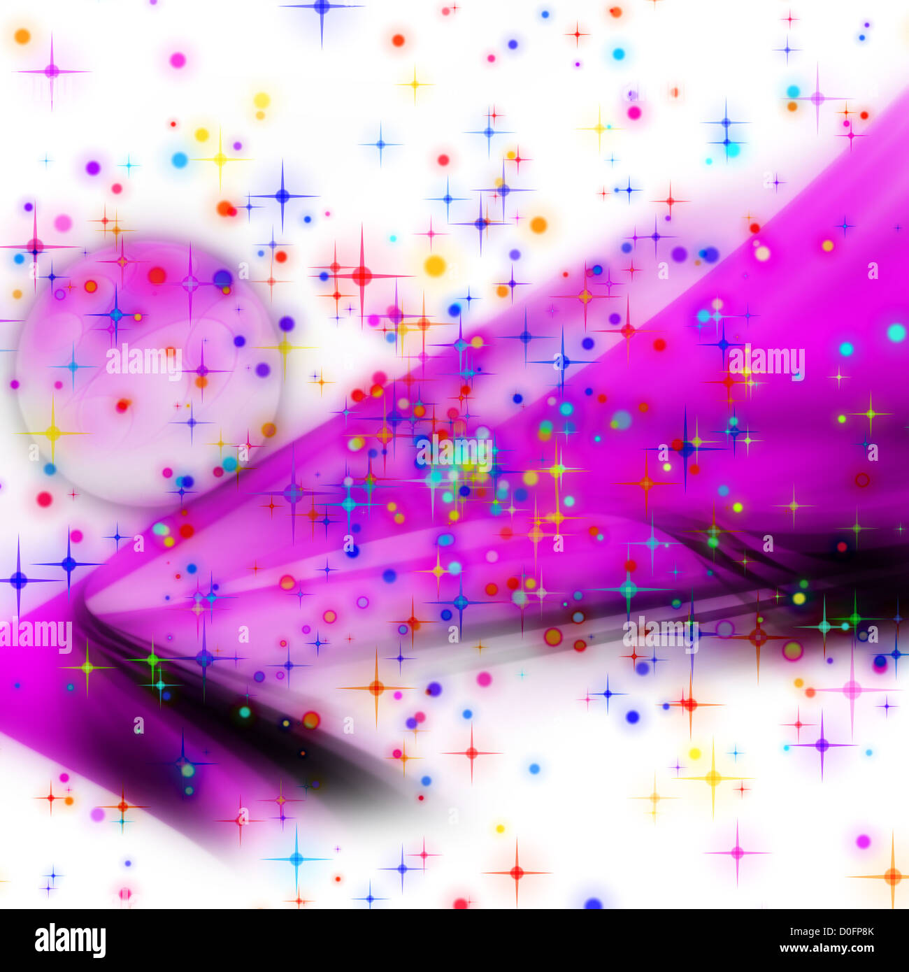 Fantastic Christmas wave design with glowing stars Stock Photo - Alamy