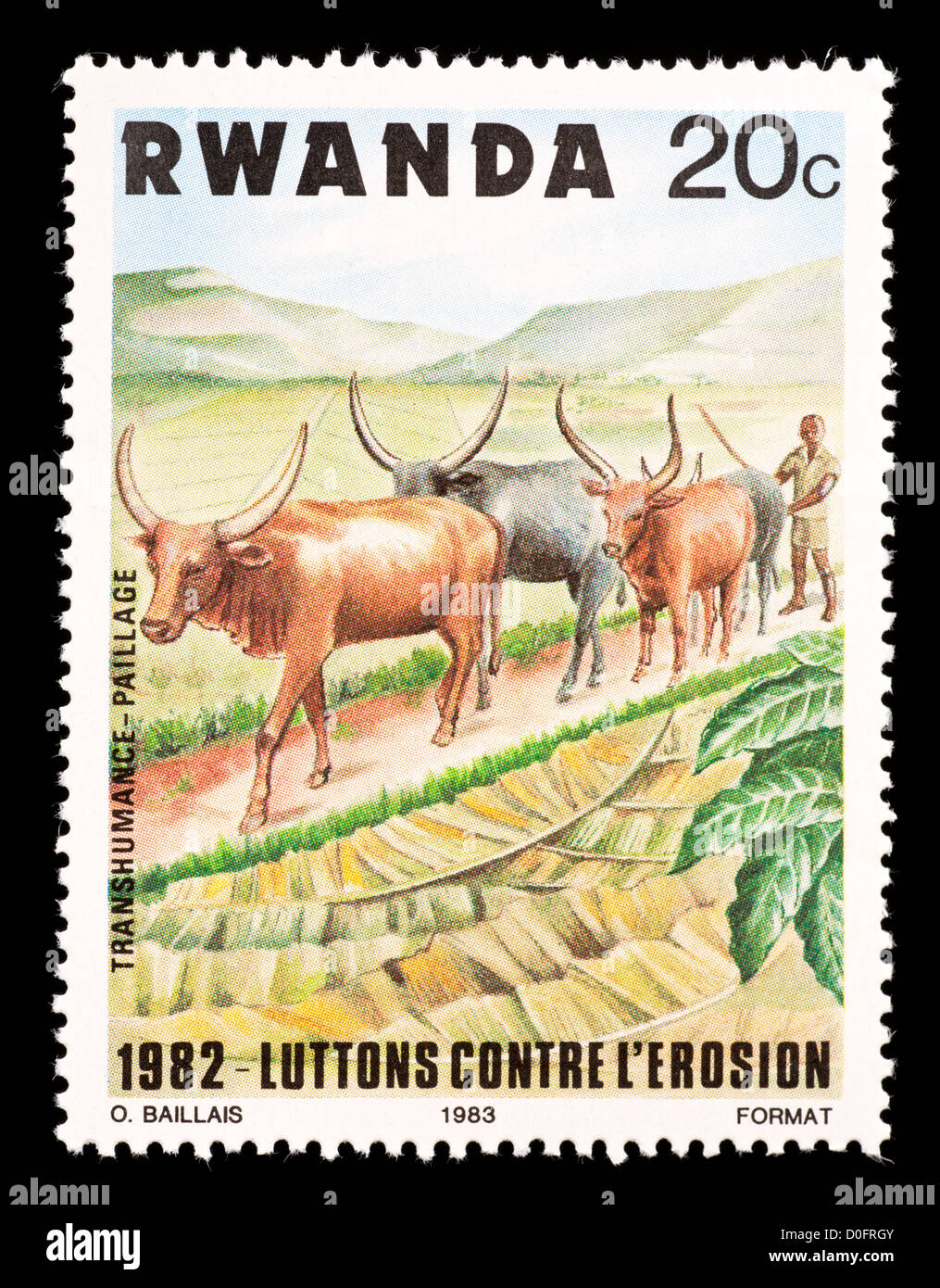 Postage stamp from rwanda depicting hi-res stock photography and images ...