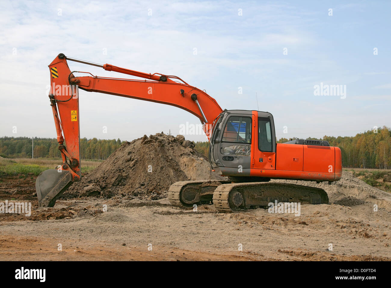 Track hoe excavator hi-res stock photography and images - Alamy