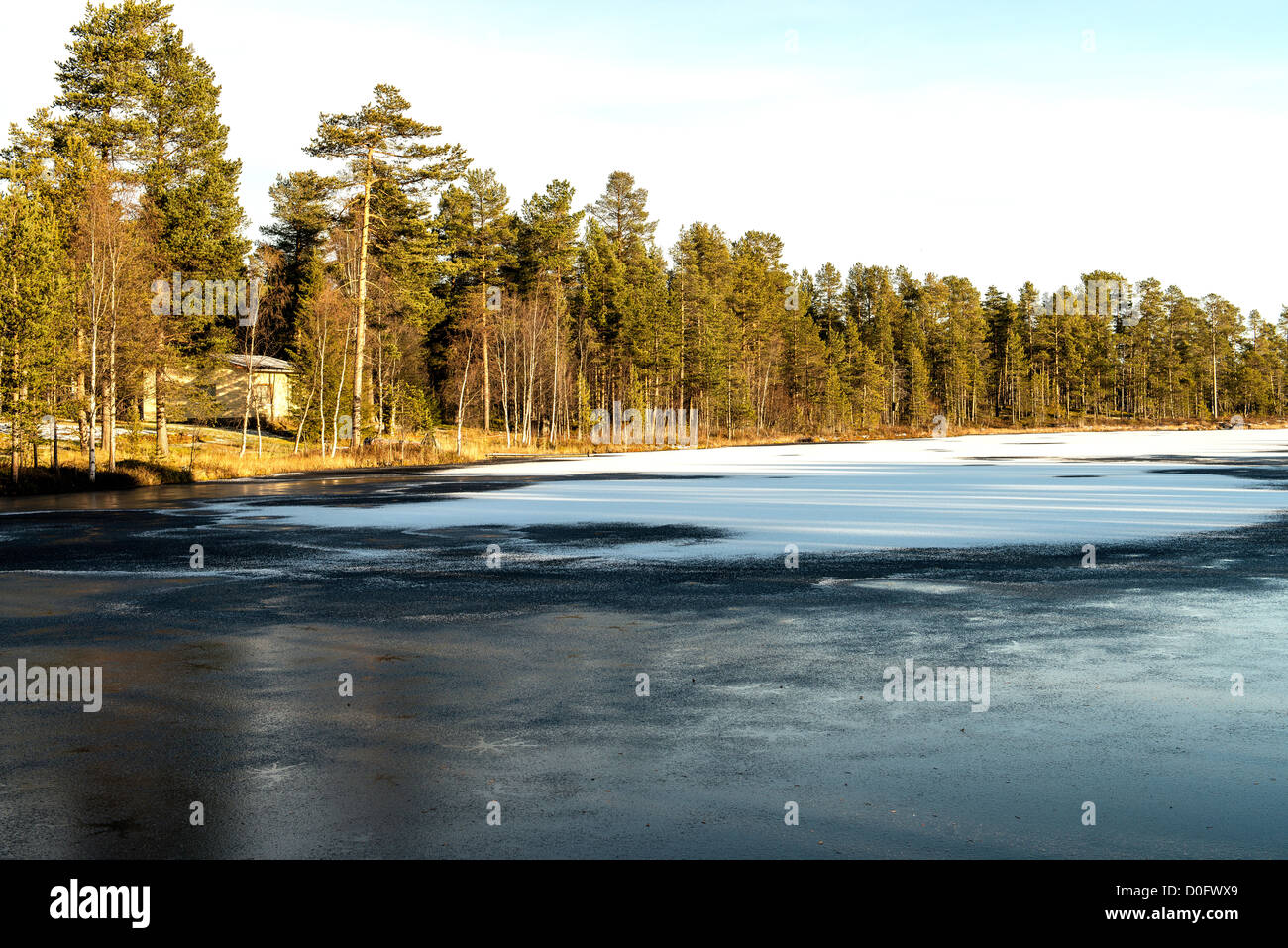 Lapland frozen lake finland hi-res stock photography and images - Alamy