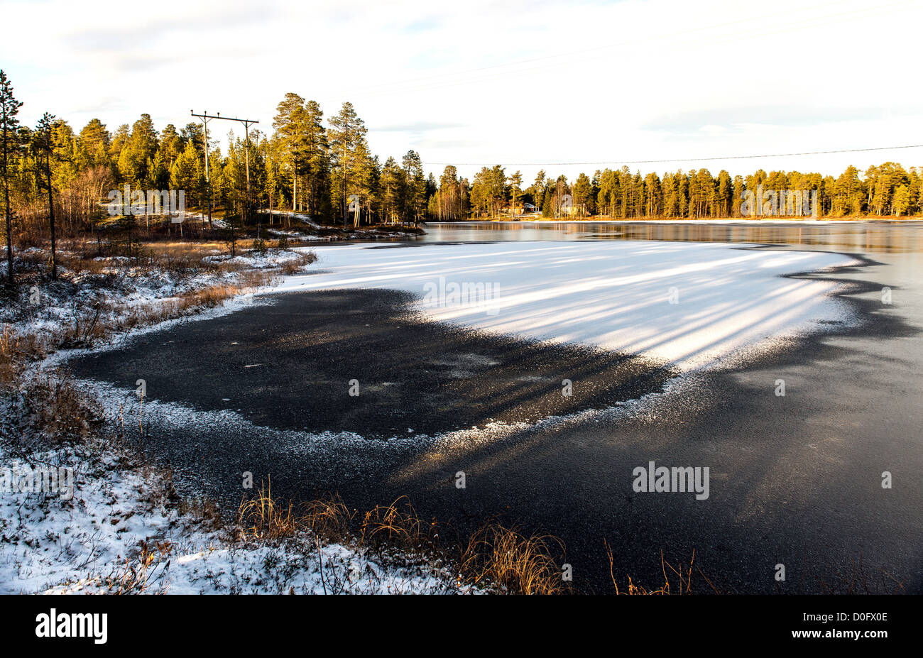 Lapland Frozen Lake Finland High Resolution Stock Photography and ...