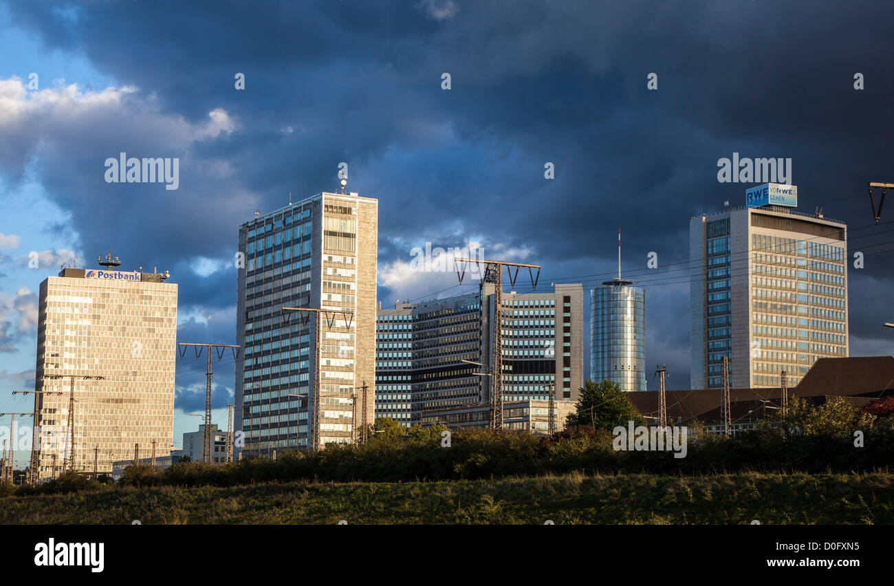 Skyline of the city of Essen, Germany. Europe Stock Photo - Alamy