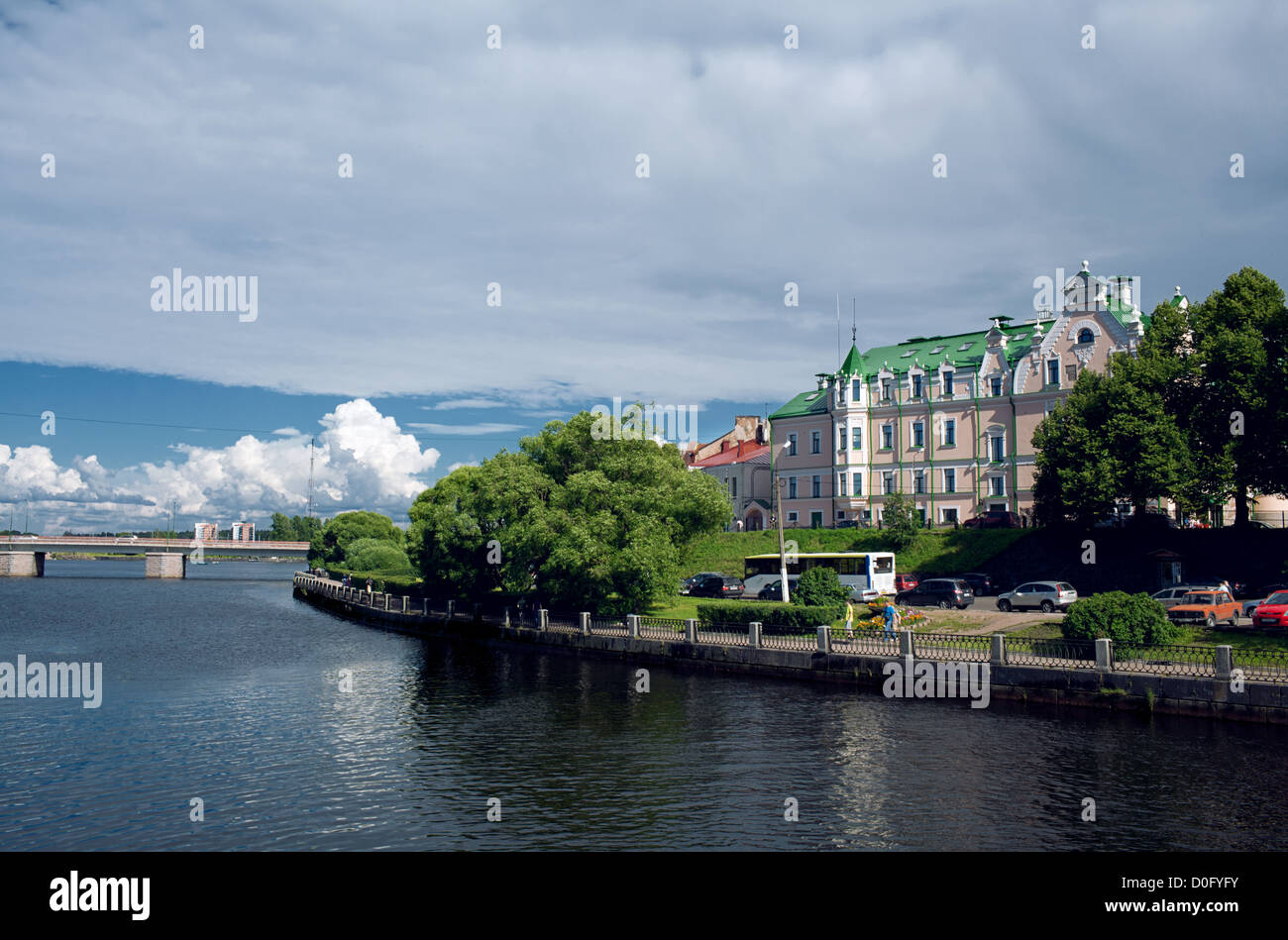 the ancient city of Vyborg Stock Photo - Alamy