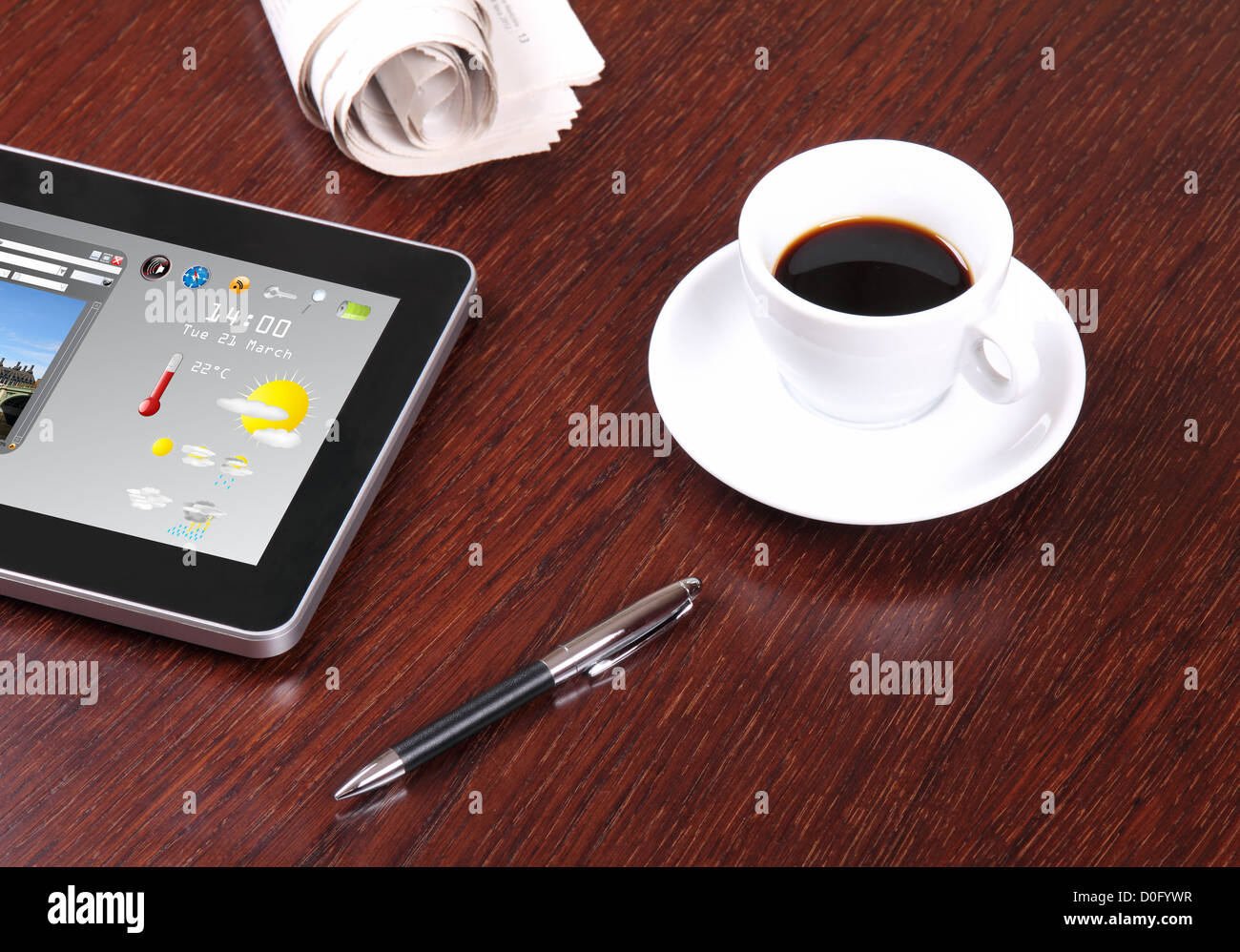 Digital newspaper technology hi-res stock photography and images - Alamy