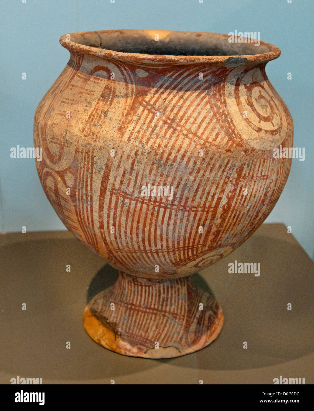 Painted Pottery Earthenware Vase Ban Chiang Period 300 BC - 200 AD ...