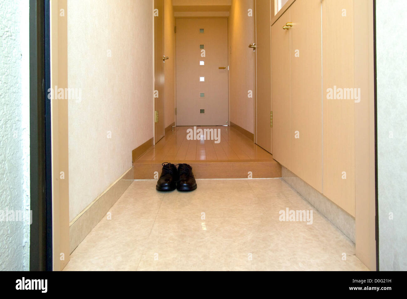 Genkan 玄関 of a house in Japan Stock Photo - Alamy