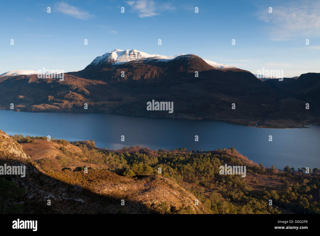 Slioch and Loch Maree, North West Highlands, Scotland, UK Stock Photo ...