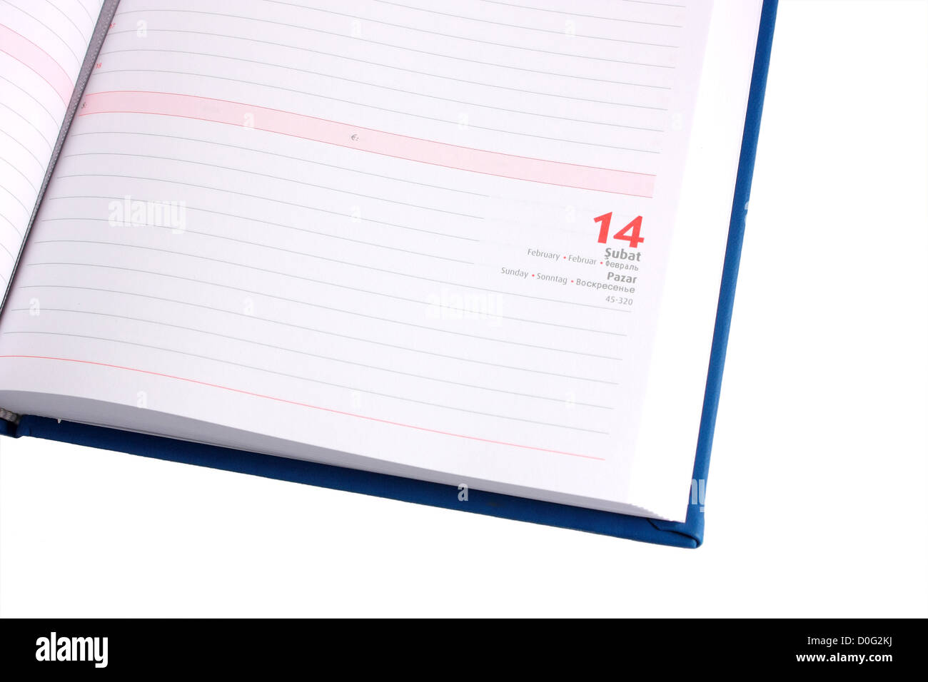 Blank diary page hi-res stock photography and images - Alamy