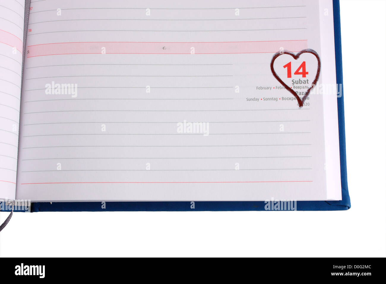 Blank Empty Diary Page High Resolution Stock Photography and Images - Alamy