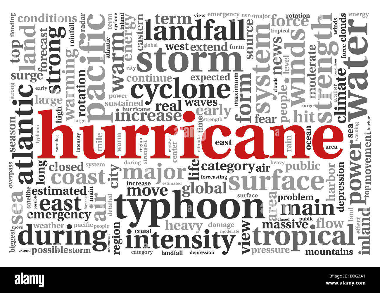 Hurricane winds storm Cut Out Stock Images & Pictures - Alamy