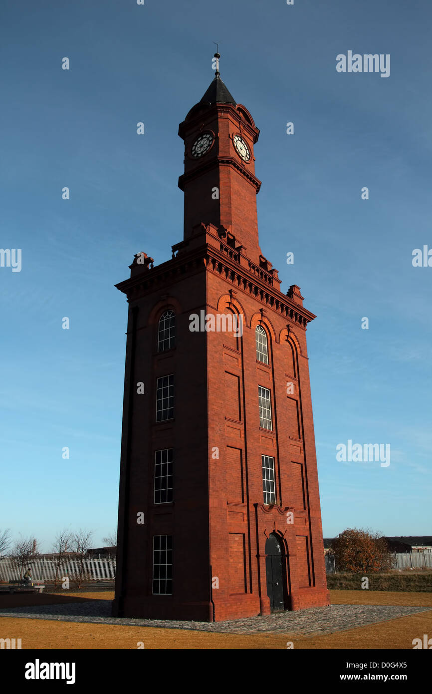 middlesborough dock clock tower Stock Photo - Alamy