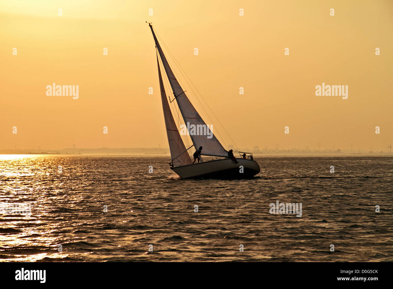 Sailing on the IJsselmeer in the Netherlands Stock Photo - Alamy