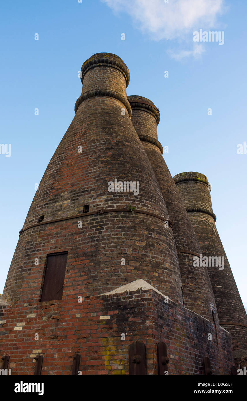 Bovey Tracey, Devon, England. October 21st 2013. The old pottery kilns ...