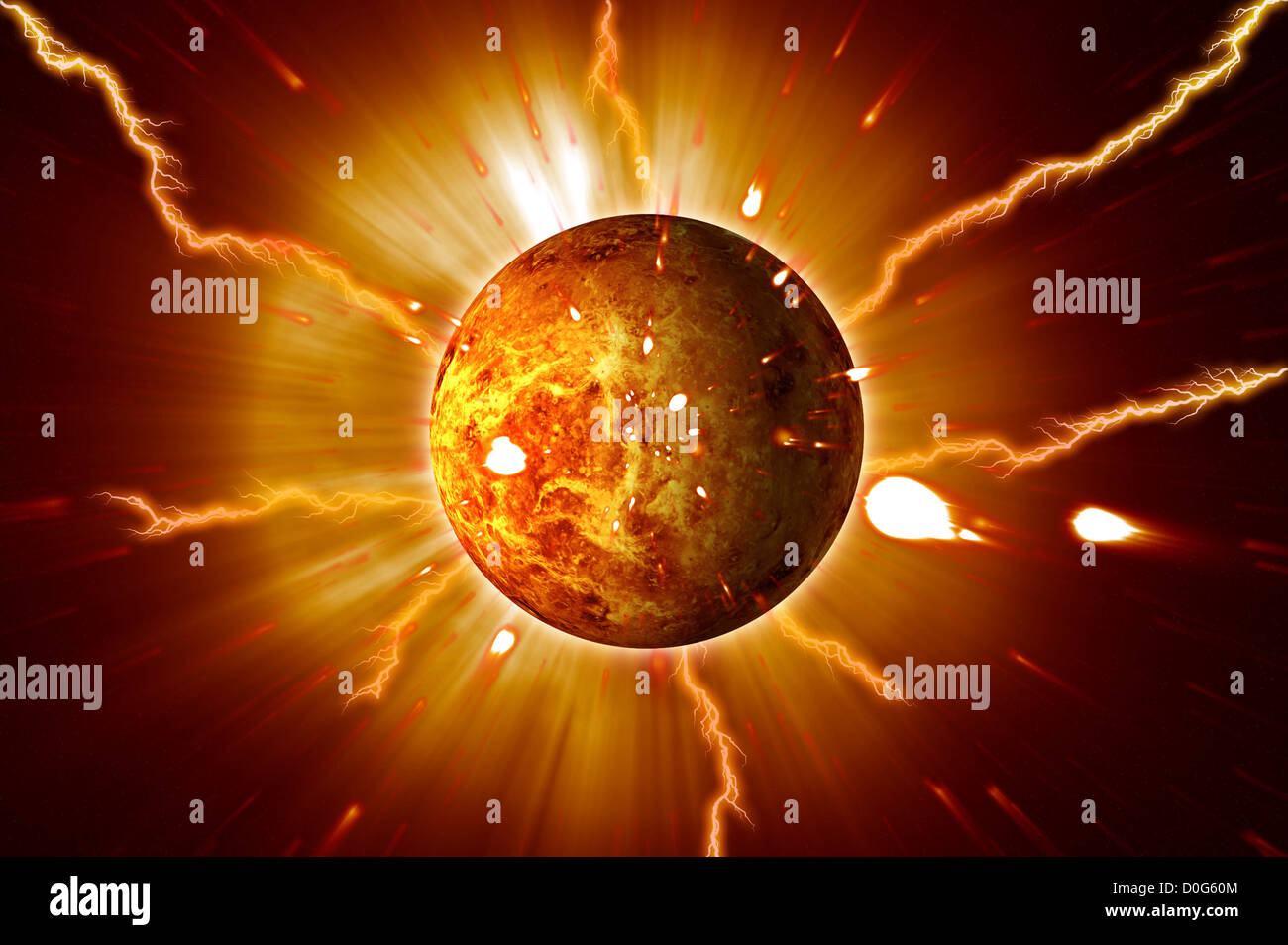 Red Planet Eruptions Storms Stock Photo - Alamy