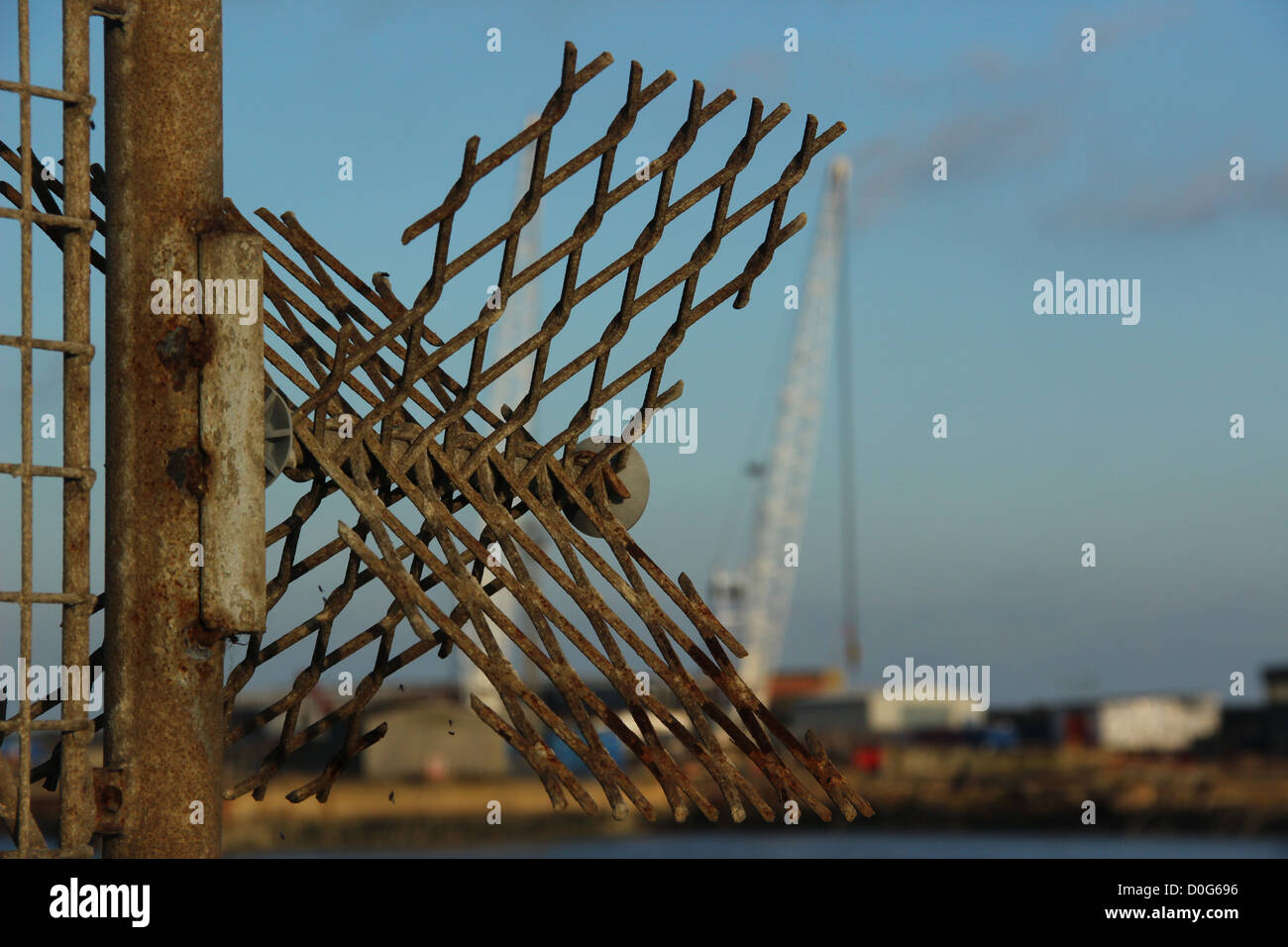 Metal Mesh Security Fencing High Resolution Stock Photography and ...