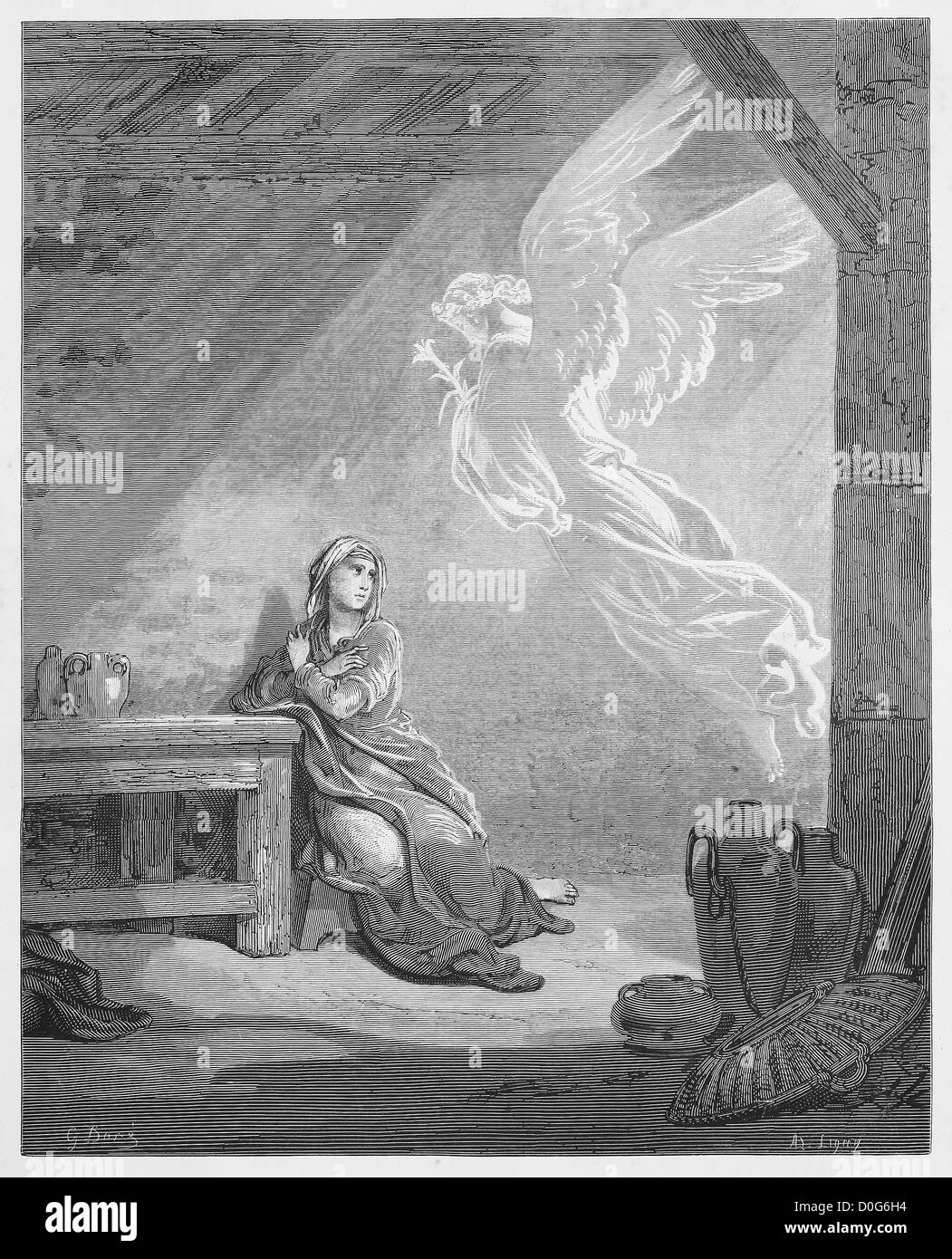 The annunciation Black and White Stock Photos & Images - Alamy
