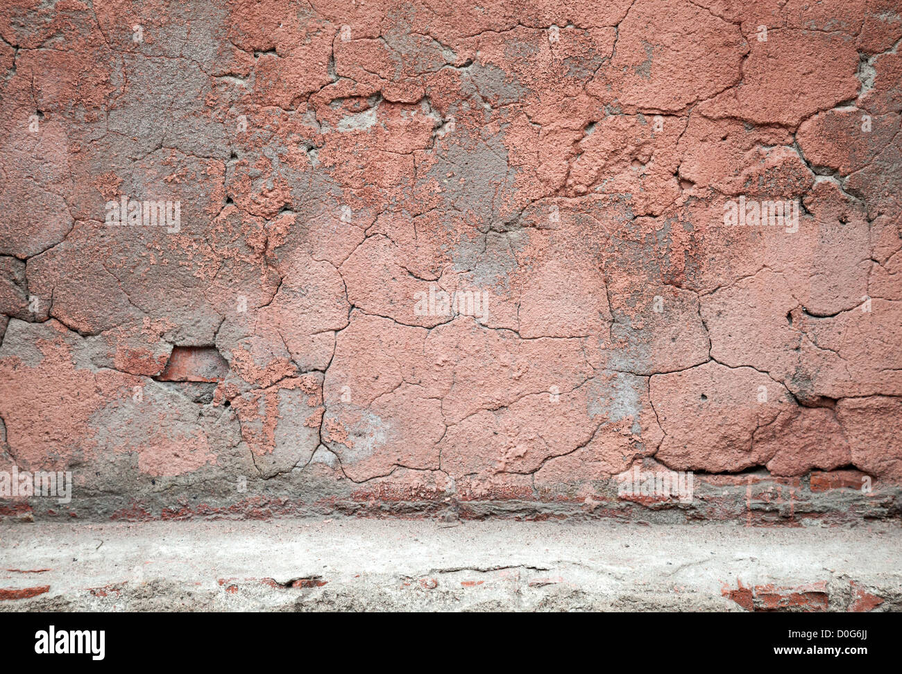 Old weathered red concrete wall texture Stock Photo - Alamy
