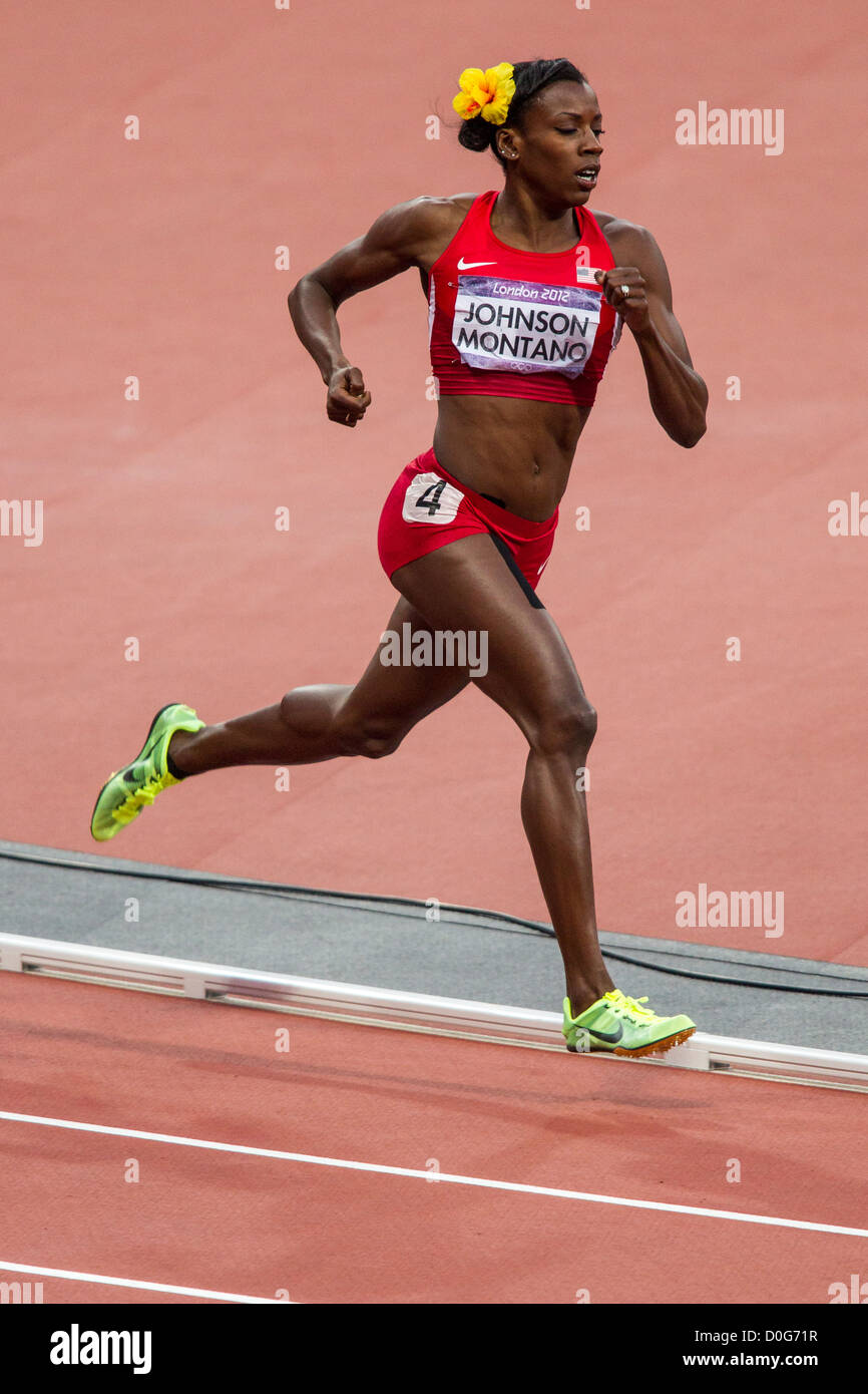 Alysia Johnson Montano (USA) competing in the Women's 800m final at the ...