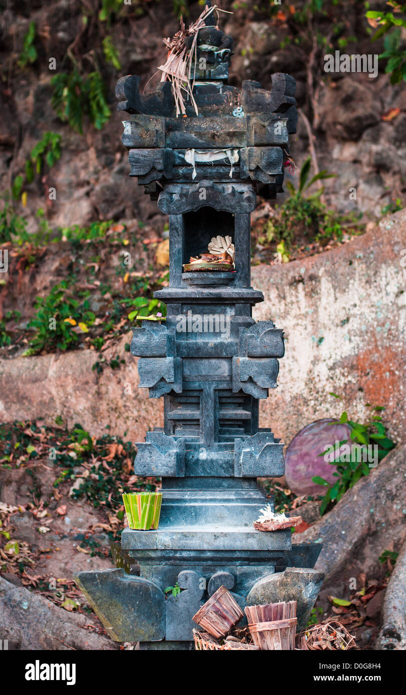 Traditional balinese temple - bat temple Goa Lawah, Bali, Indonesia ...