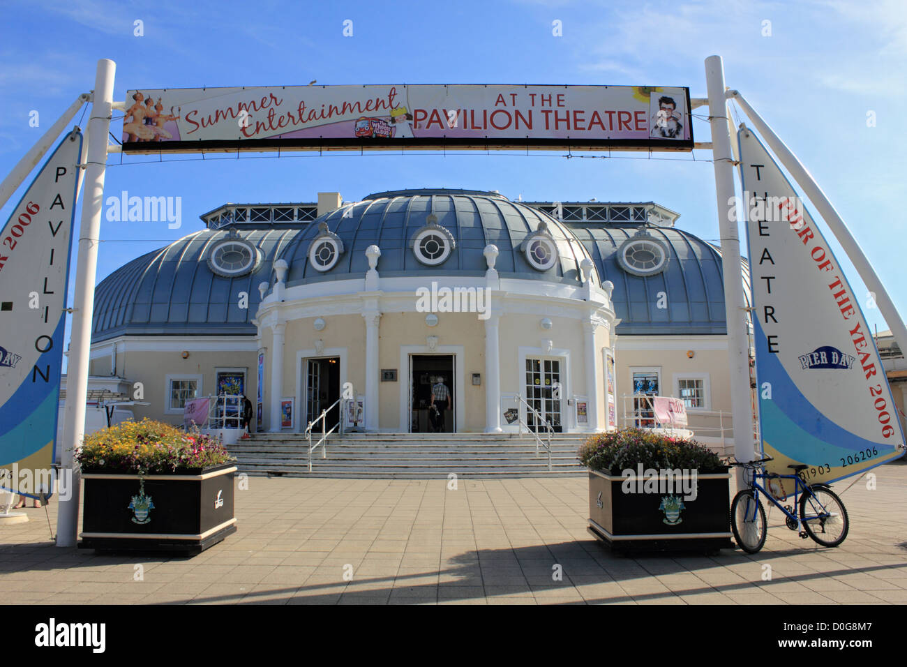 The Pavilion Theatre on the sea front at Worthing West Sussex England ...