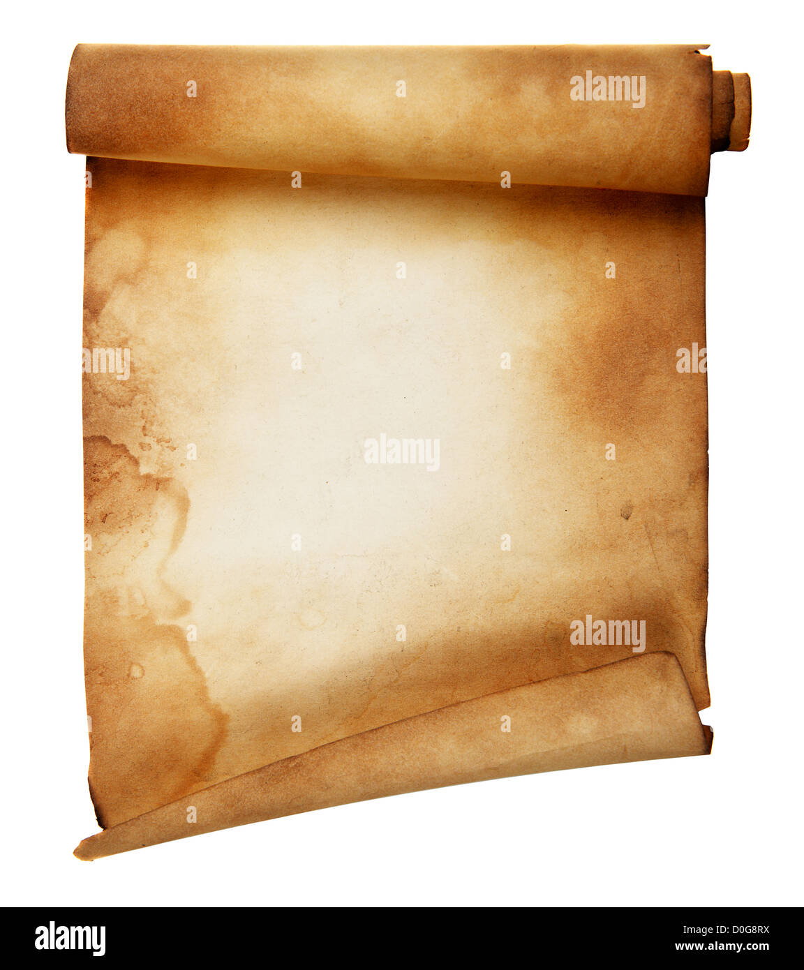 Old Burnt Scroll Paper