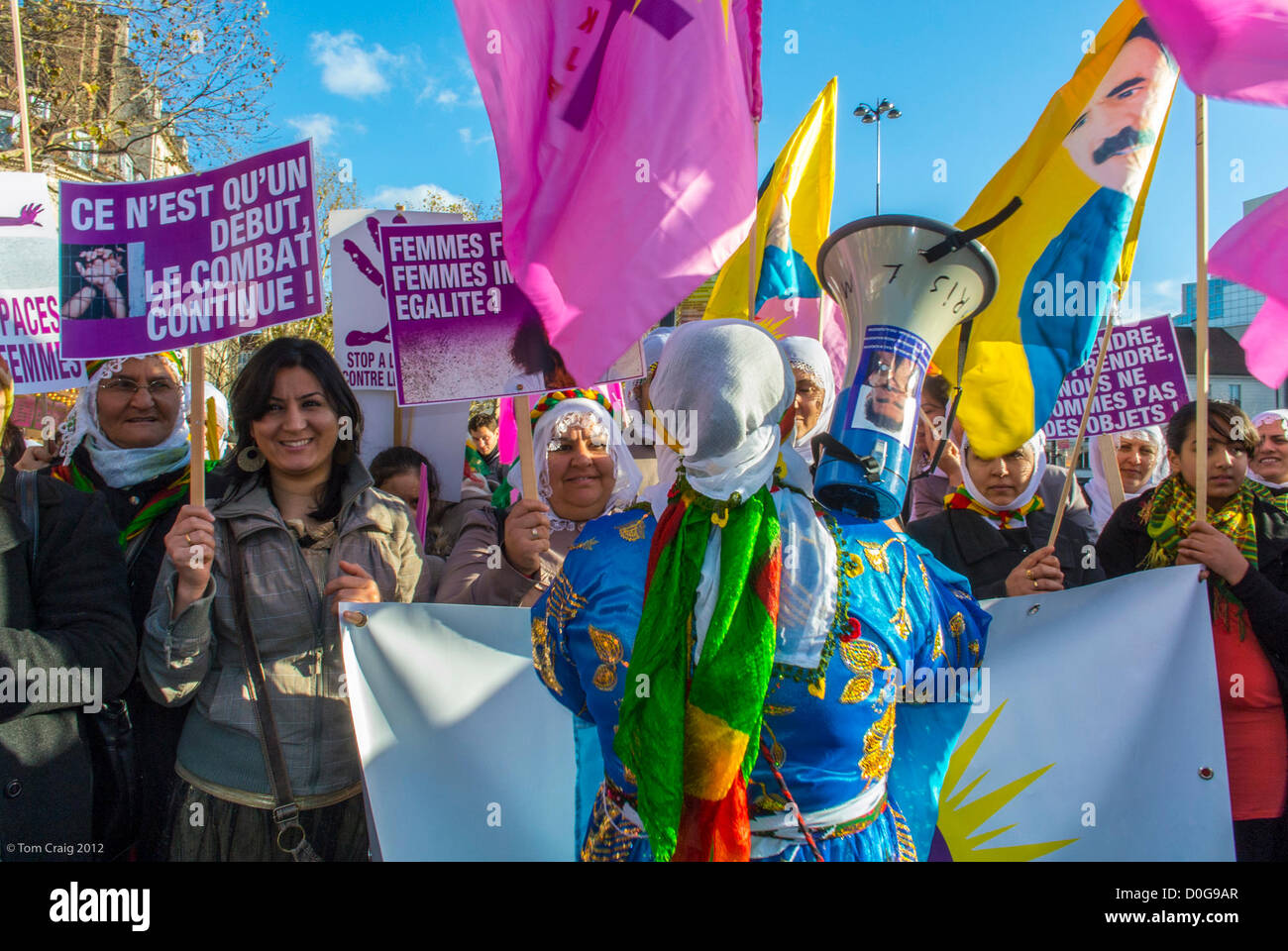 Paris, France, Demonstration Different Feminist groups held a march ...