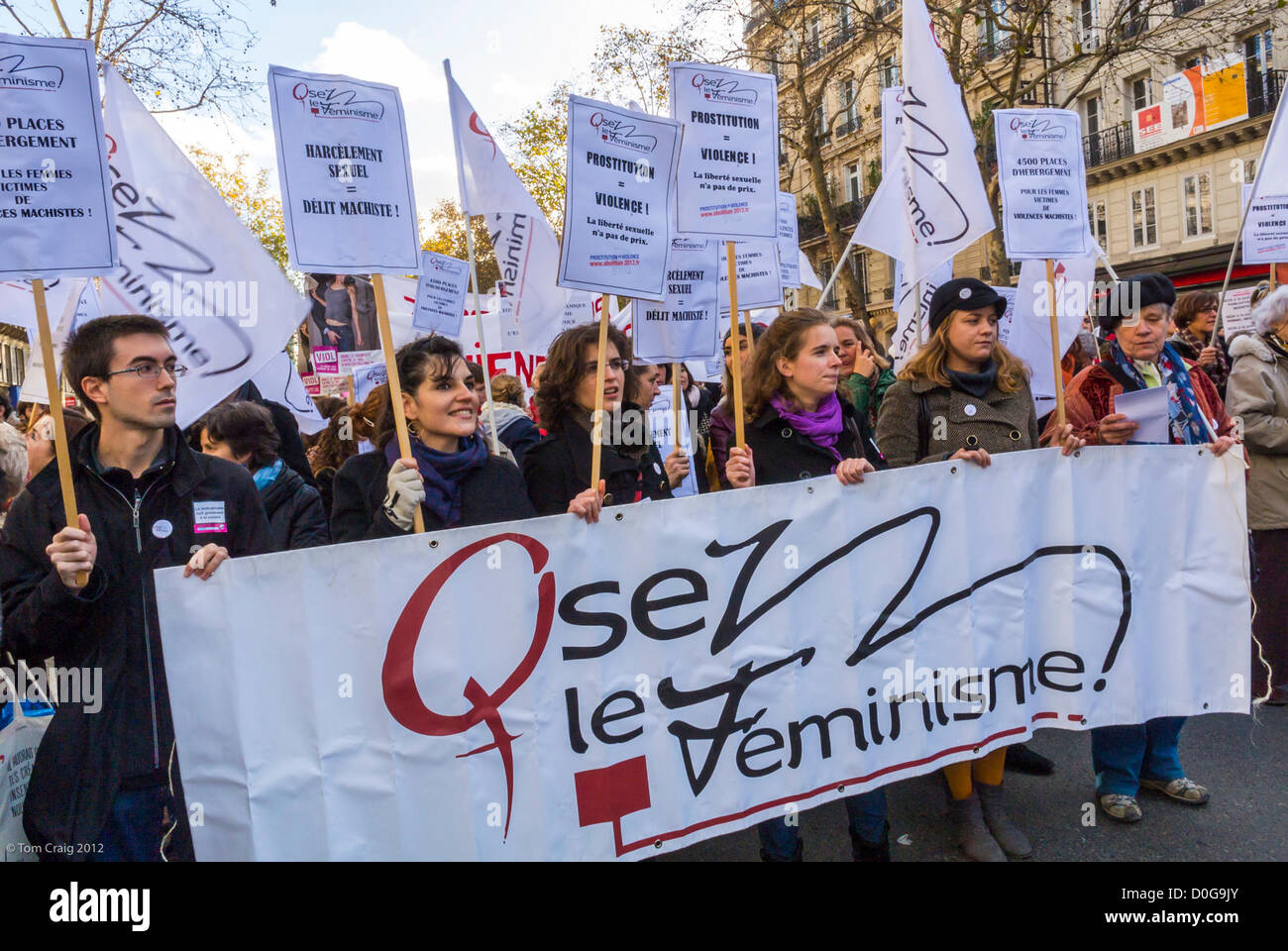 Paris, France, Feminist Protest Group "Osez la Feminism ...