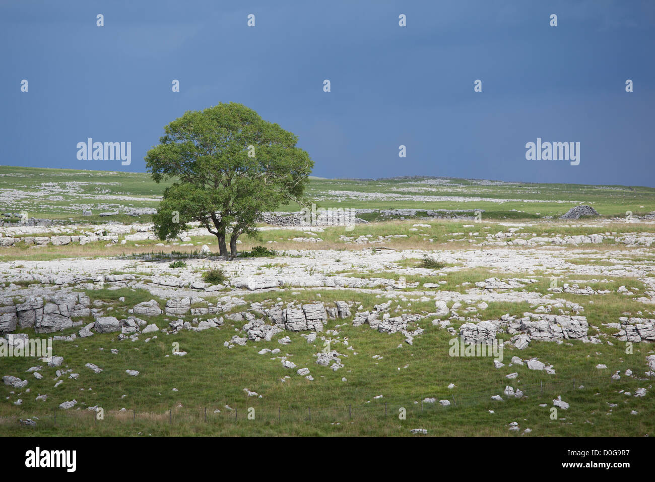 Scenery above the Yorkshire Dales village of Malham Stock Photo - Alamy