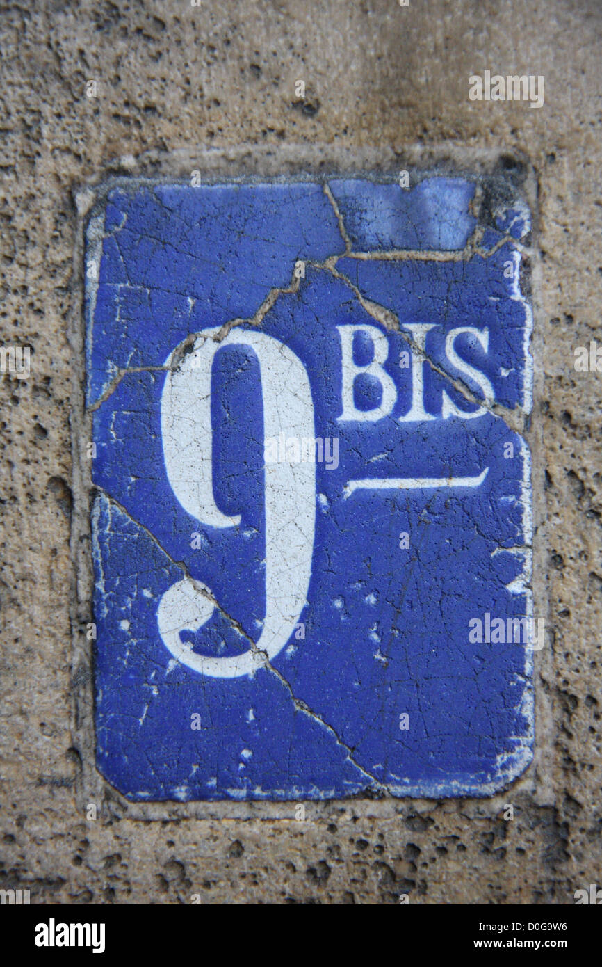 Number 9 in Paris Stock Photo - Alamy