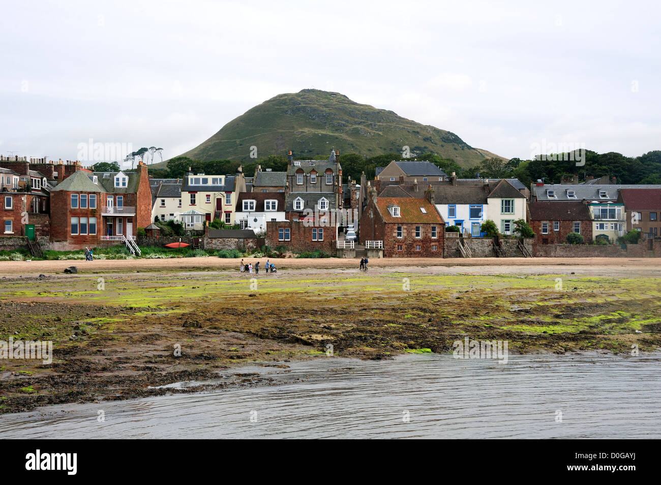Berwick Law, seen from the seafront of North Berwick, Scotland Stock ...