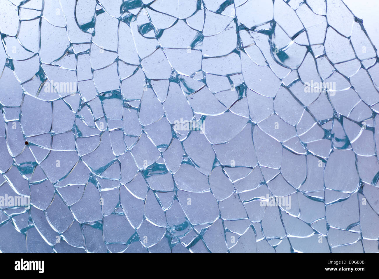 Broken tempered glass Stock Photo - Alamy